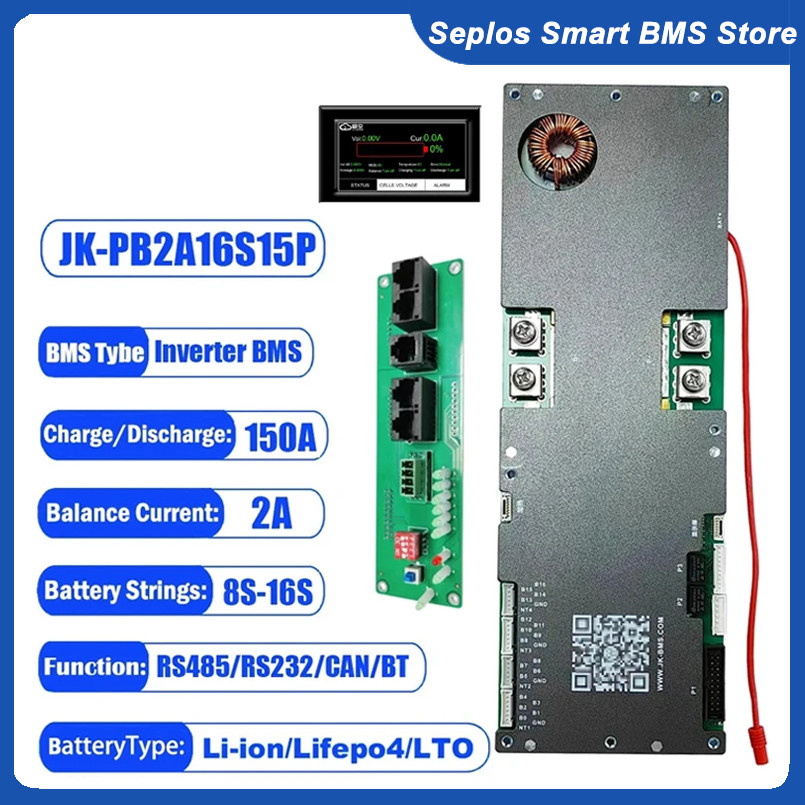 Jual New JK Smart BMS 24V 48V 8S-16S 100A 150A 200A Household Energy ...