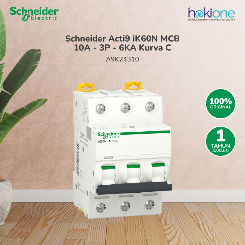 Jual Schneider Acti9 iK60N MCB 3P 10A 6kA Kurva C - A9K24310 | Shopee Indonesia