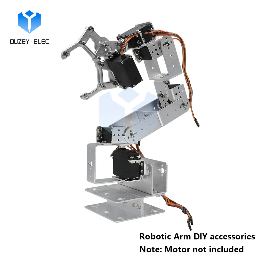 Jual DIY 6 DOF Robot Manipulator Metal Alloy Arm Gripping Kit without ...