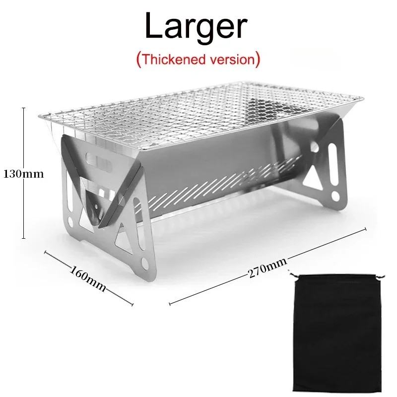 Jual BEST Outdoor Mini Card Grill Folding Barbecue Grill Camping Small ...