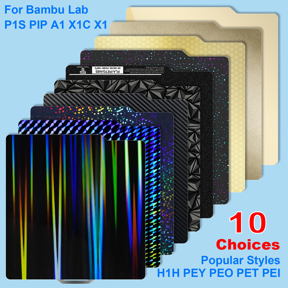 Jual BEST Build Plate for Bambu Lab X1 P1P A1 PEI Sheet PEO pey Smooth X1C PET Carbon Sheet PEI ...