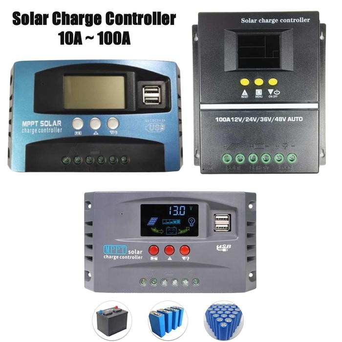 Jual Scc Mppt/Pwm 20A 30A 60A 100A Solar Charge Controller 12V/24V-36V ...