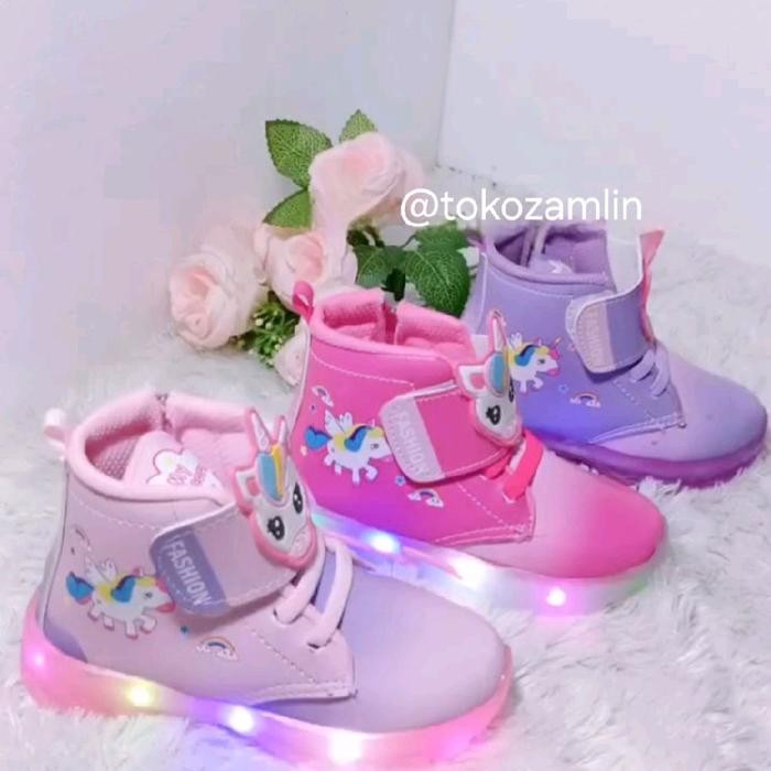 Jual ShoesKids- Sepatu Led Unicorn Bot Terbaru Sepatu Anak Sepatu Nyala ...