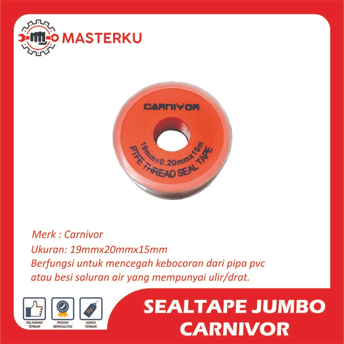 Jual SEALTAPE JUMBO CARNIVOR/ SLOTIP PIPA KRAN AIR/SELOTIP PIPA AIR ...