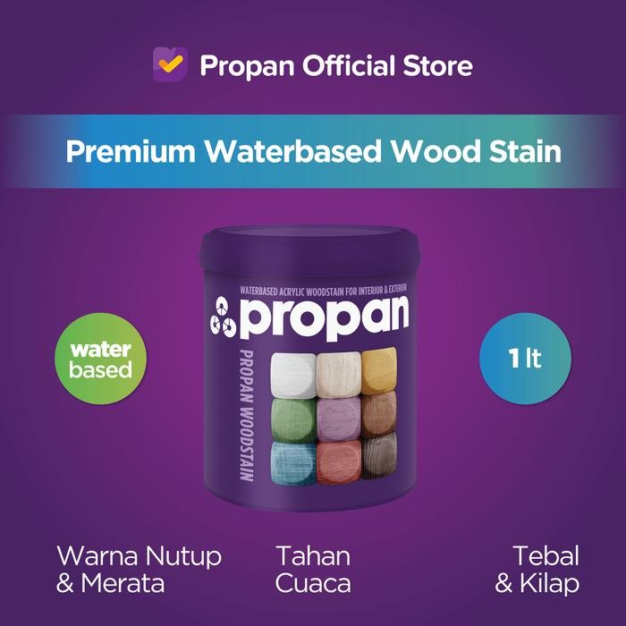 Jual Lilissto Shop Propan Woodstain Walnut-1L Cat Kayu Waterbased ...