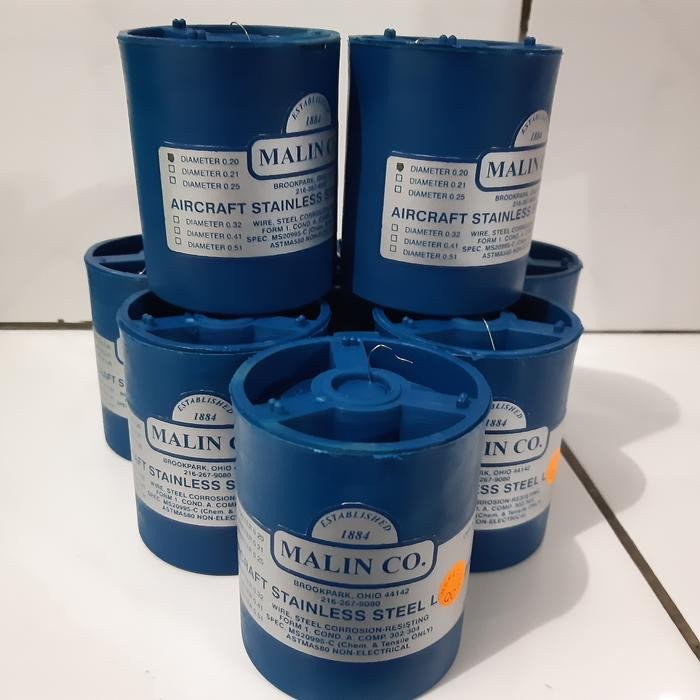 Jual Malin co. Safety Wire 0.20 (Lock Wire) | Shopee Indonesia