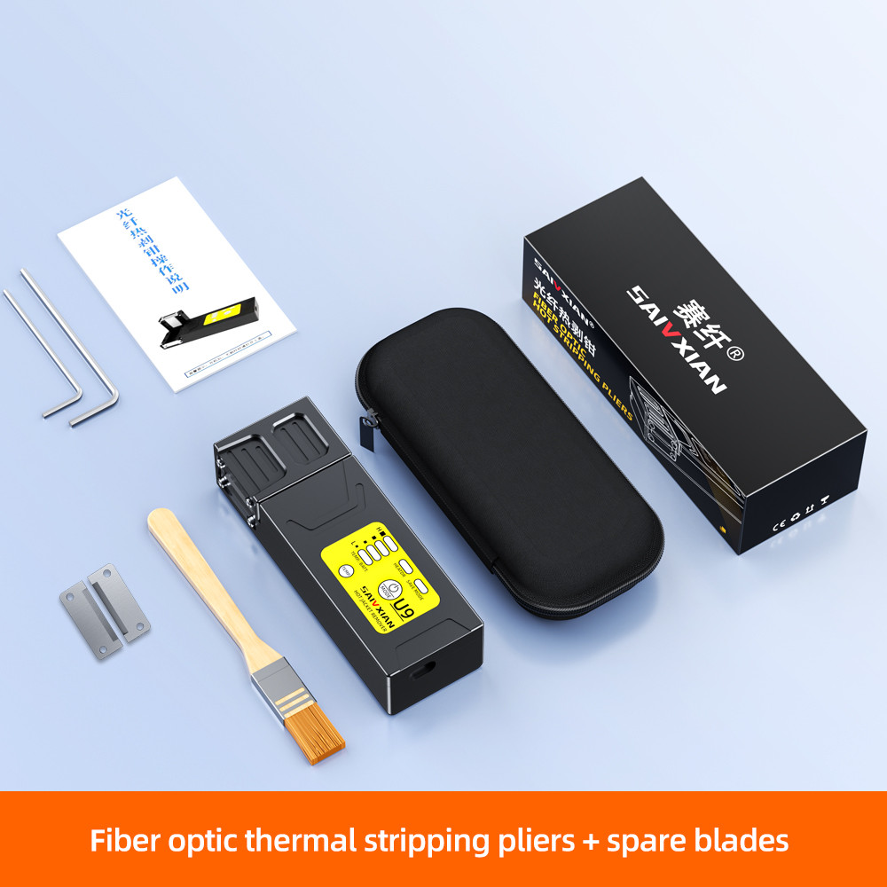 Jual SAIVXIAN U9 Fiber Thermal Stripper Pliers Heated Optical Wire Stripping Slitter Ribbon ...