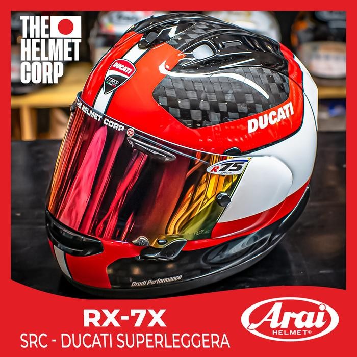 Jual HELM ARAI CARBON DUCATI SUPERLEGGERA RX7X FULL FACE CARBON HELMET ...