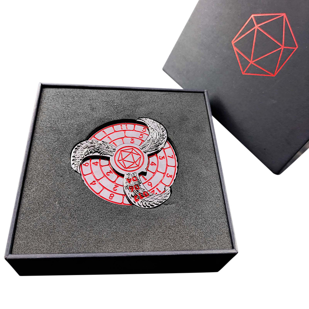 Jual 7-in-1 DND Metal Fingertip Gyro Dice Spinner Dice Dragon Compass ...