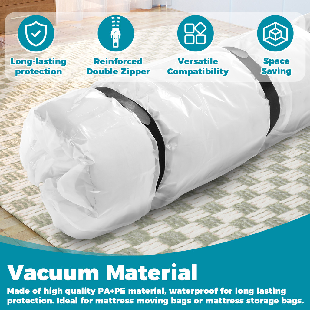 Jual Supermassive Mattress Vacuum Storage Bag With 4 Straps Heavy Duty ...