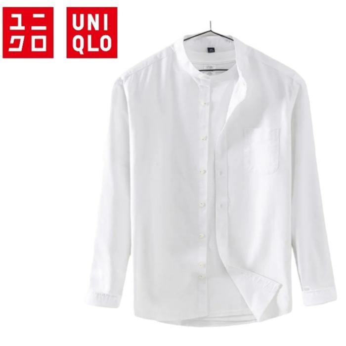Jual UNIQLO Kemeja Putih Panjang Shanghai Pria Slimfit | Shopee Indonesia