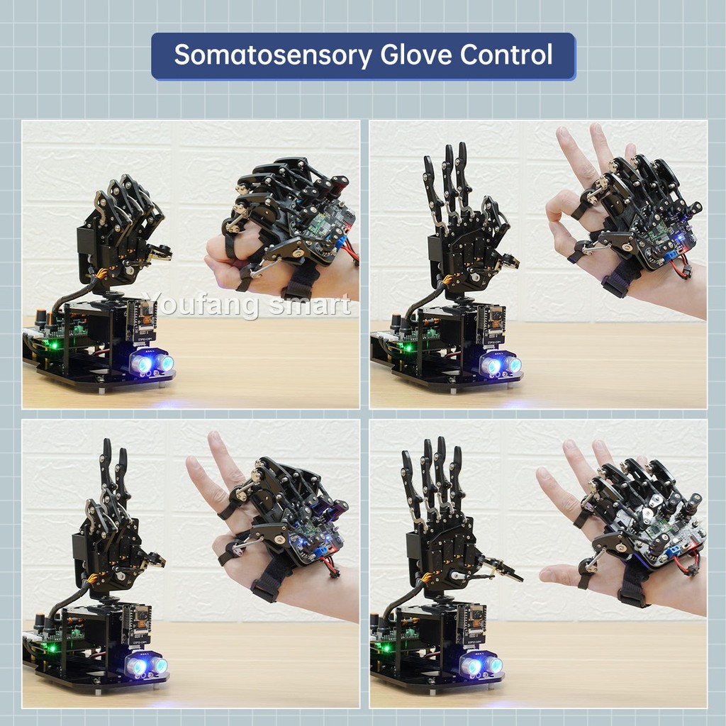 Jual 6 Dof Bionic Robot Hand with ESP32-CAM AI Sensor Somatosensory ...