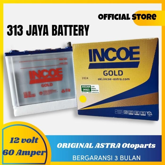 Jual AKI INCOE GOLD 55D26R / N50Z (aki basah 60 amper) KIJANG KAPSUL , KIJANG LGX , TIMOR , HINO ...