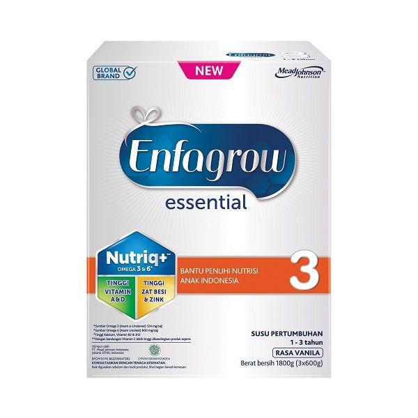 Jual ENFAGROW ESSENTIAL 3 1800G BOX | Shopee Indonesia