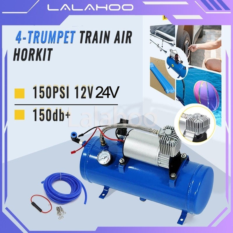 Jual Tabung Kompresor Angin Otomatis 12V 24V air suspension compressor ...