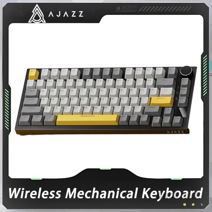 Jual AJAZZ AK820 Pro Mechanical Keyboard TFT Screen Three Mode | Shopee ...