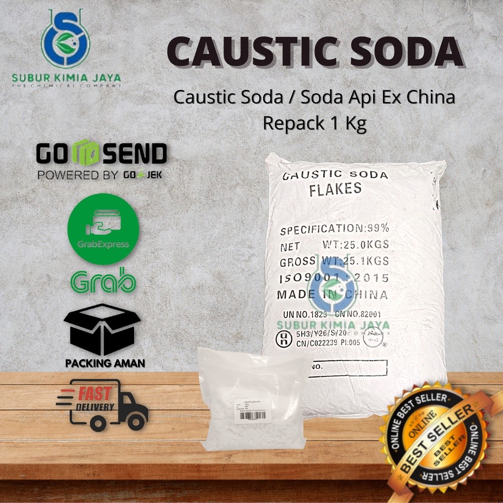 Jual Terjangkau&Jaminan-Caustic Soda Ex China / Soda Api / NaOH / Natrium Hydroxide / Pembersih ...