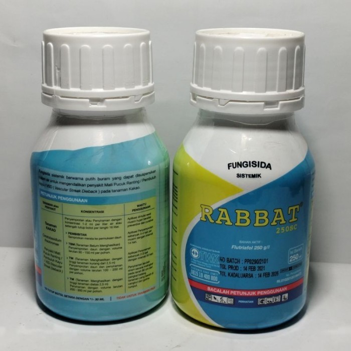 Jual Fungisida Sistemik Rabbat 250SC 250 ml Bahan aktif: flutriafol ...