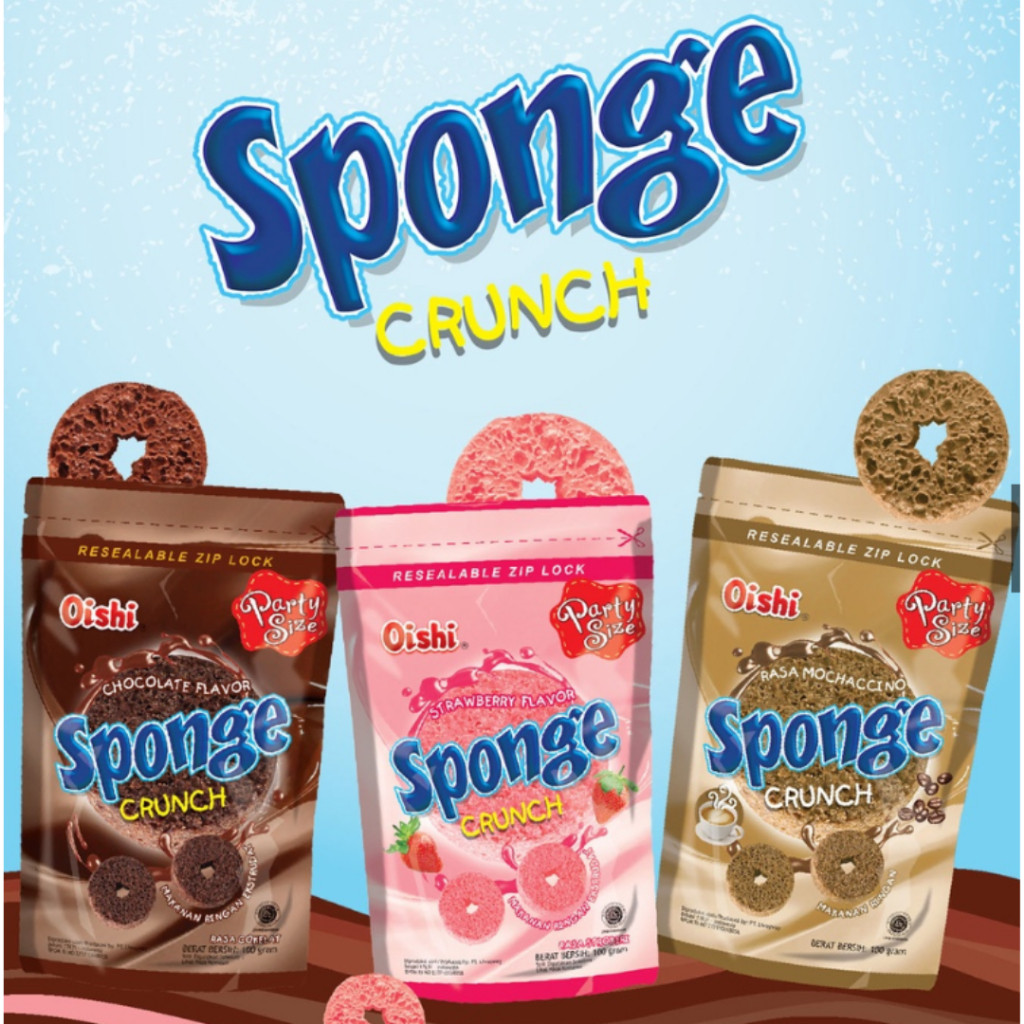 Jual Eumsig Oishi Sponge Crunch 100Gr - 3 Varian Rasa | Shopee Indonesia