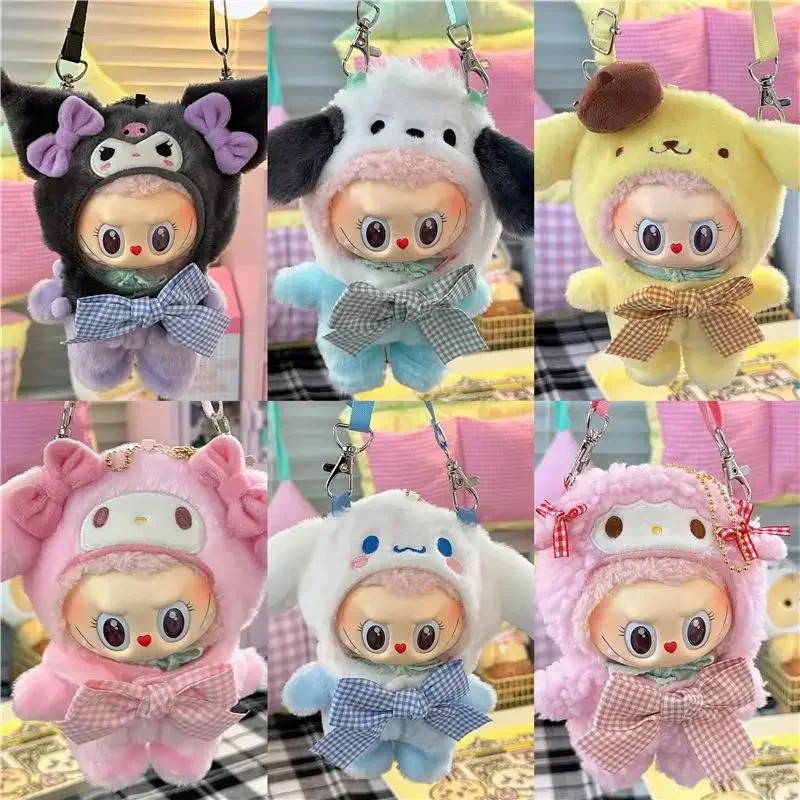 Jual New Hot Labubu Jumpsuit Kuromi Hello Kitty Clothes Crossbody Bag ...