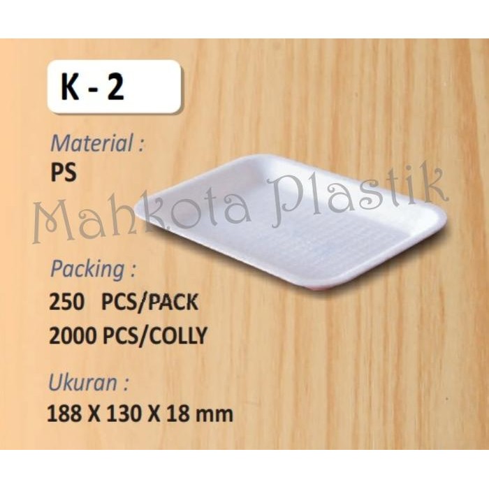 Jual Styrofoam Tray Buah Piring Gabus isi 50pcs (Packing Kardus ...