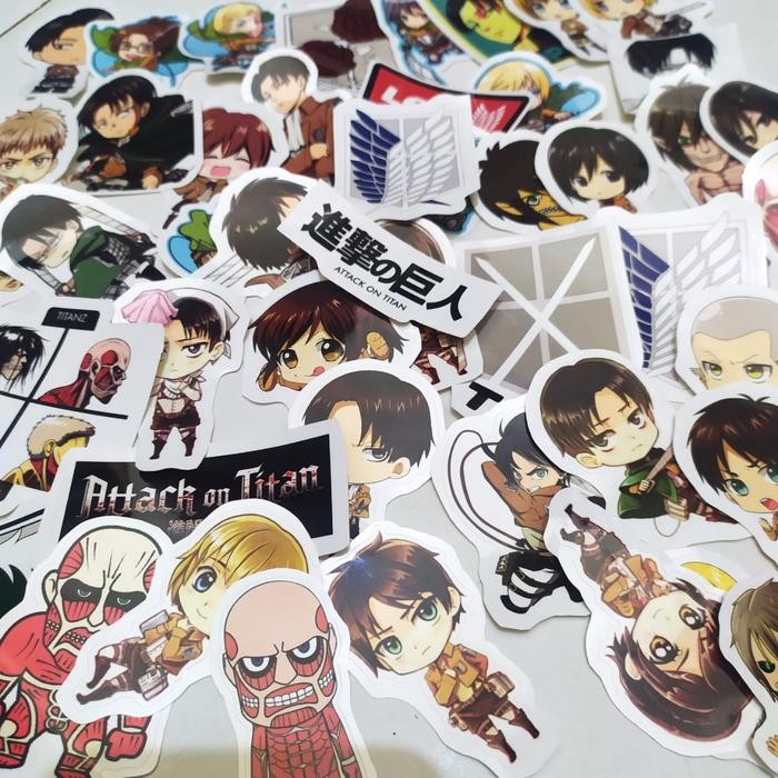 Jual JTTOP" STICKER STIKER ANIME ATTACK ON TITAN SHINGEKI NO KYOJIN AOT ...