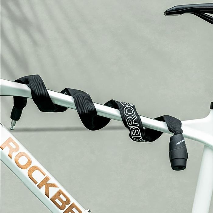 Jual Rockbros Gembok Kunci Sepeda Bike Lock Anti Lecet 3230 Portable ...