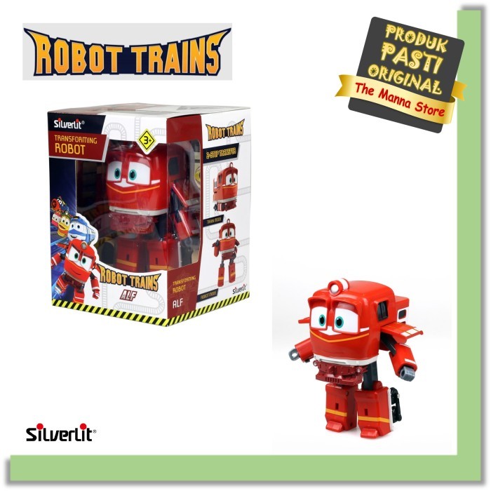 Jual SilverLit Robot Trains Transforming Robot Alf 4" Korean Toys ...