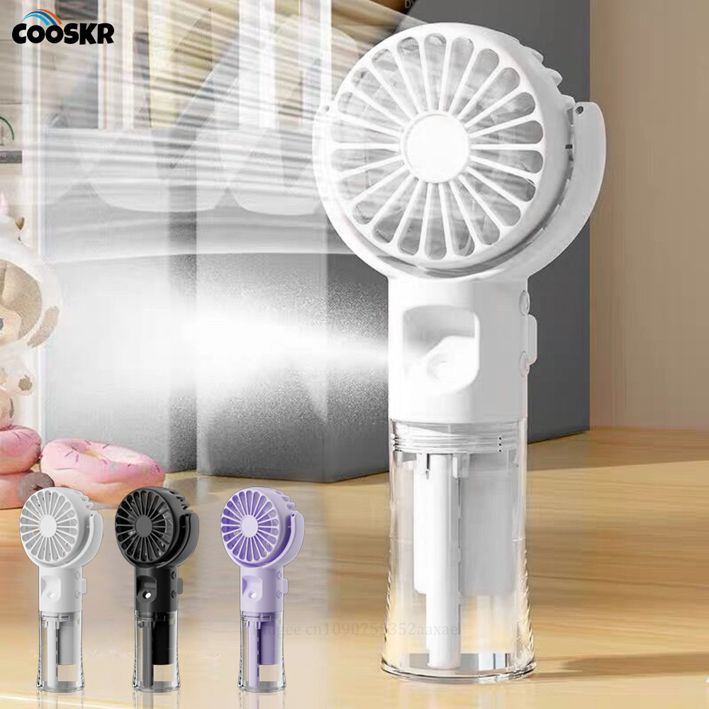 Jual Mini Handheld Humidifier Fan Portable Mist Fan Usb Rechargeable ...