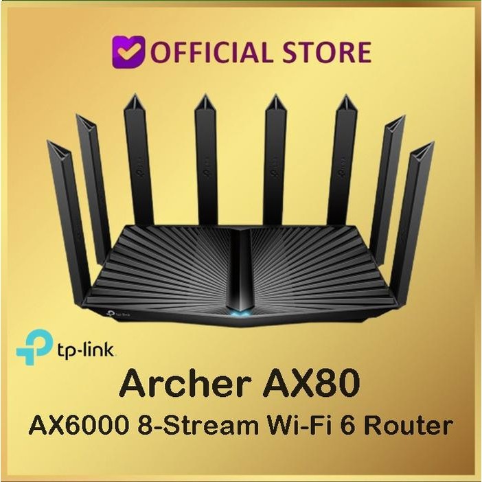 Jual Tp-link Archer AX80 AX6000 8-Stream WiFi 6 Router with 2.5G Port AX 80 AX 6000 | Shopee ...
