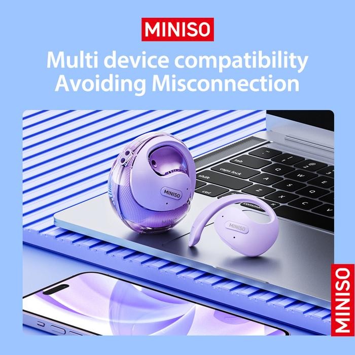 Jual MINISO X15 PRO TWS AI SMART TERJEMAHAN HEADSET BLUETOOTH 5.4 OWS ...