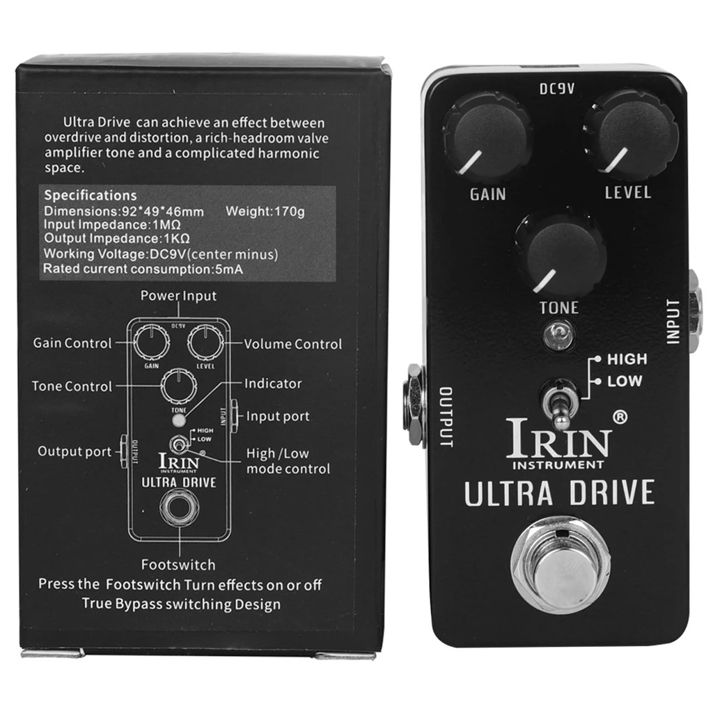 Jual IRIN Ultra Drive Electric Guitar Effect Pedal High Gain Overdrive ...
