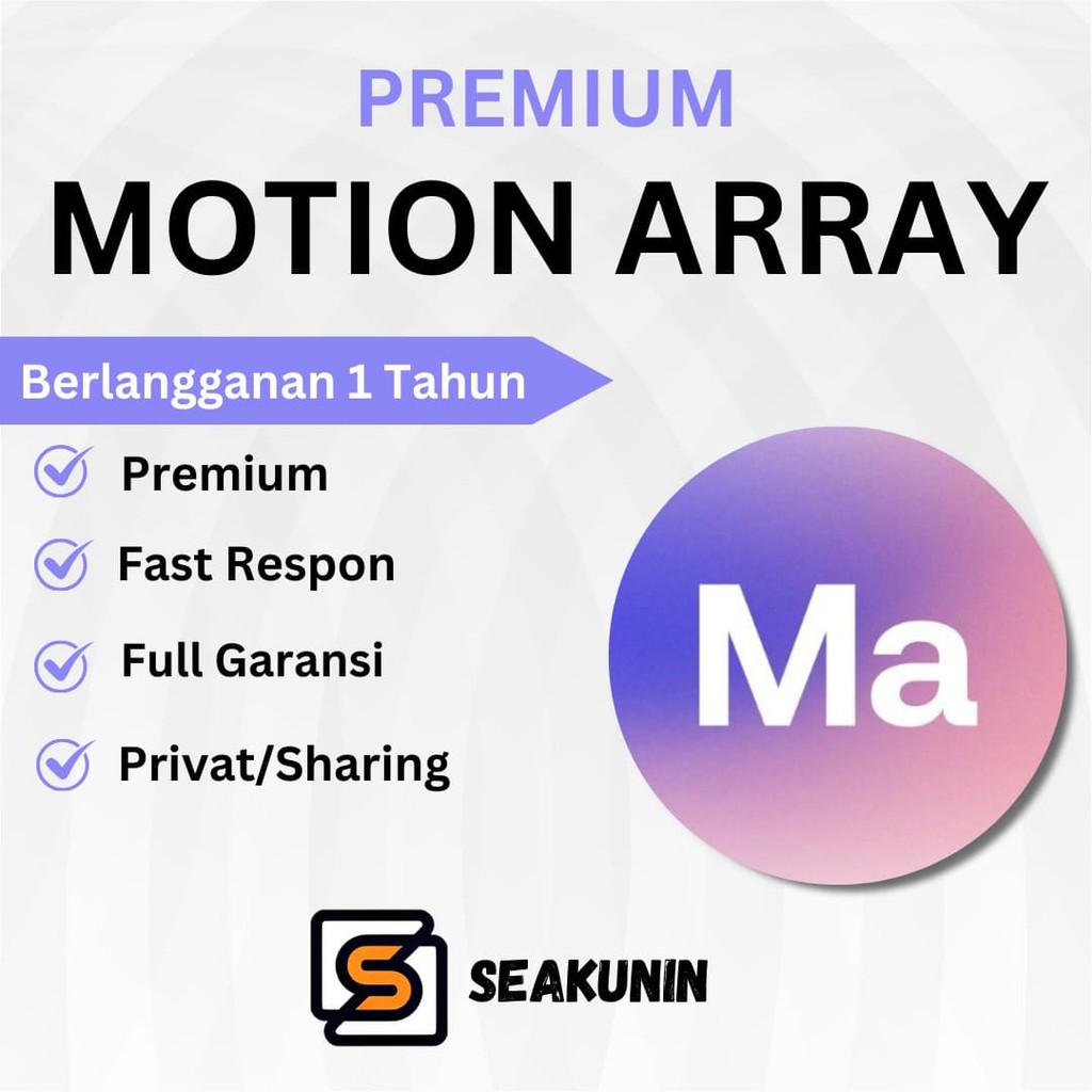 Jual Motion Array Premium 1 Bulan Unlimited Download Bergaransi ...
