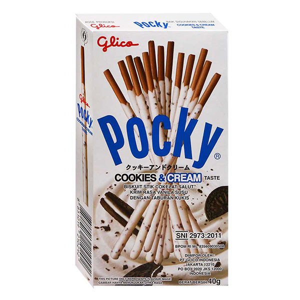 Jual GLICO POCKY COOKIES & CREAM 40G | Shopee Indonesia
