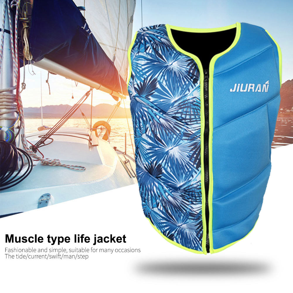Jual Adult Life Jacket Vest Neoprene Swimming Buoyancy Fishing Safety ...