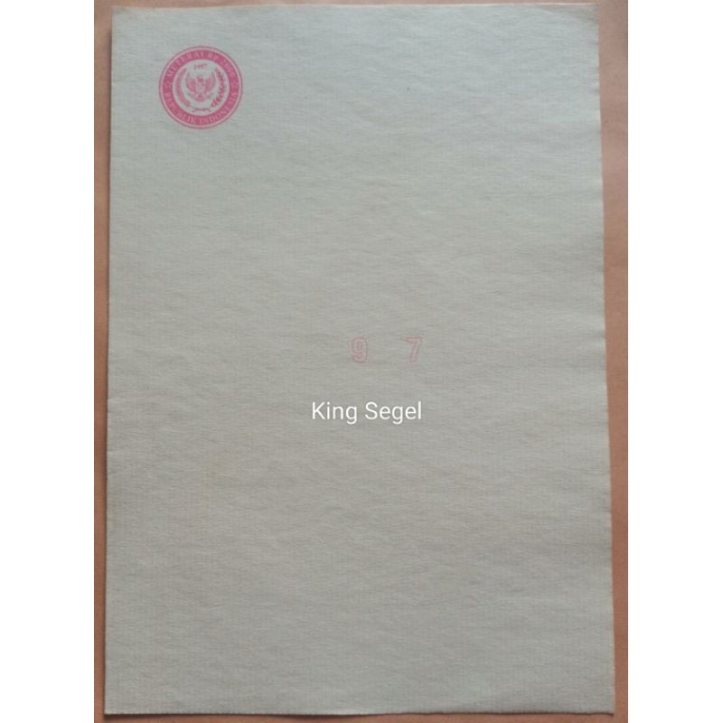 Jual Kertas Segel Tahun 1997 Double Asli | Shopee Indonesia