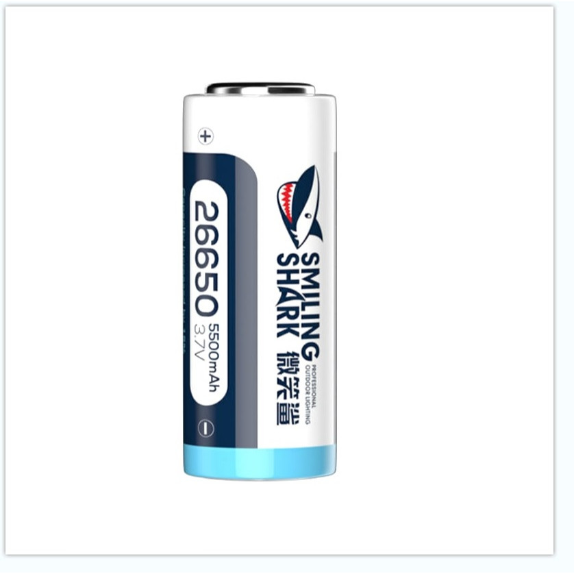 Jual BATERAI LITHIUM 26650/18650 SMILING SHARK 5000mAh ASLI FULL ...