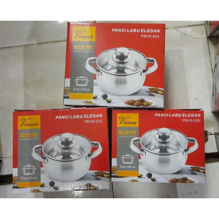 Jual New Produk Panci Labu Soup Pot Satuan Belly Pot Ukuran 20 22 Dan ...