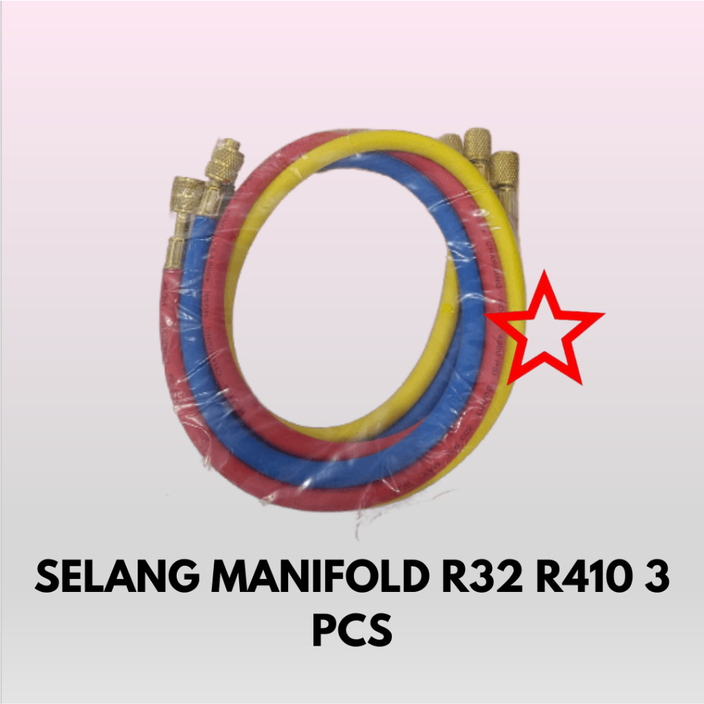 Jual SELANG MANIFOLD R32 R410 90CM ( ISI 3 PCS) | Shopee Indonesia