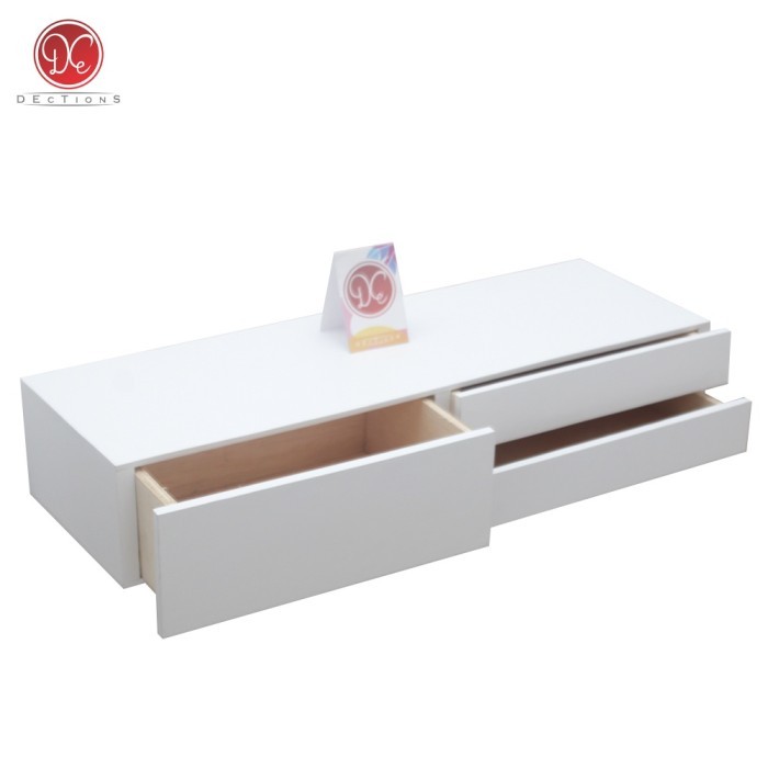 Jual Rak Dinding Ambalan Laci Minimalis Tempel Dinding 60X20Cm - Meja ...