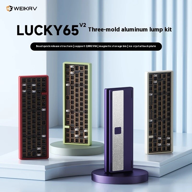 Jual Weikav Lucky65 V2 Mechanical Keyboard Kit Tri-Mode Wireless Gaming ...