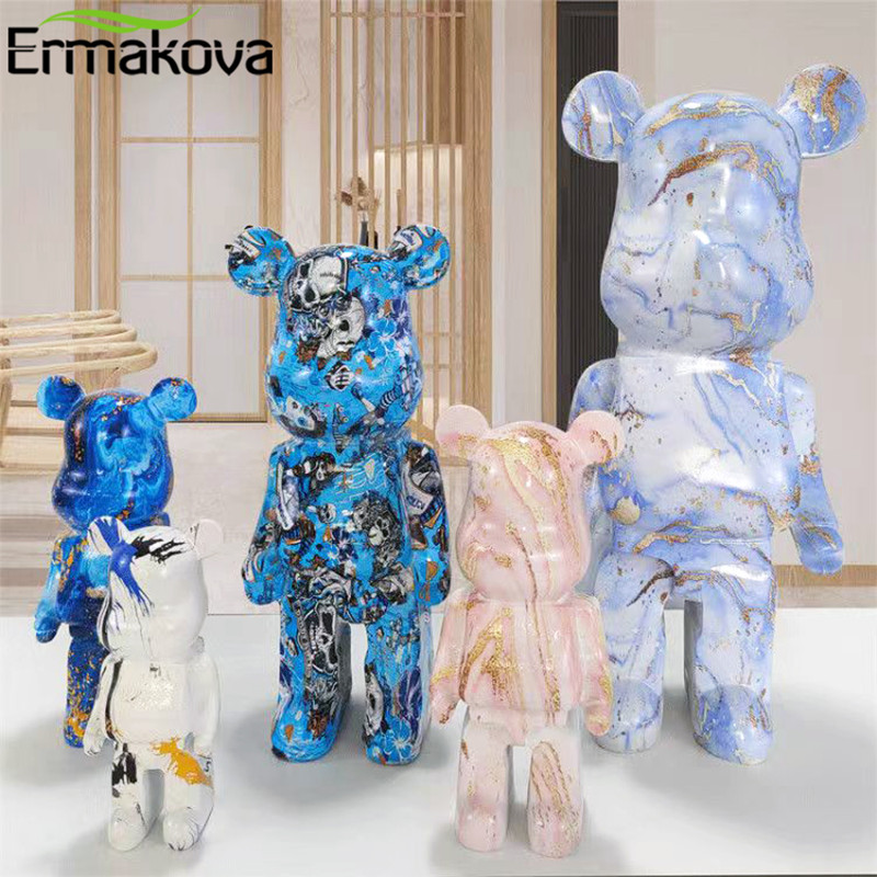 Jual ERMAKOVA Patung Beruang Grafiti Dekorasi Rumah Patung Hewan Rak ...
