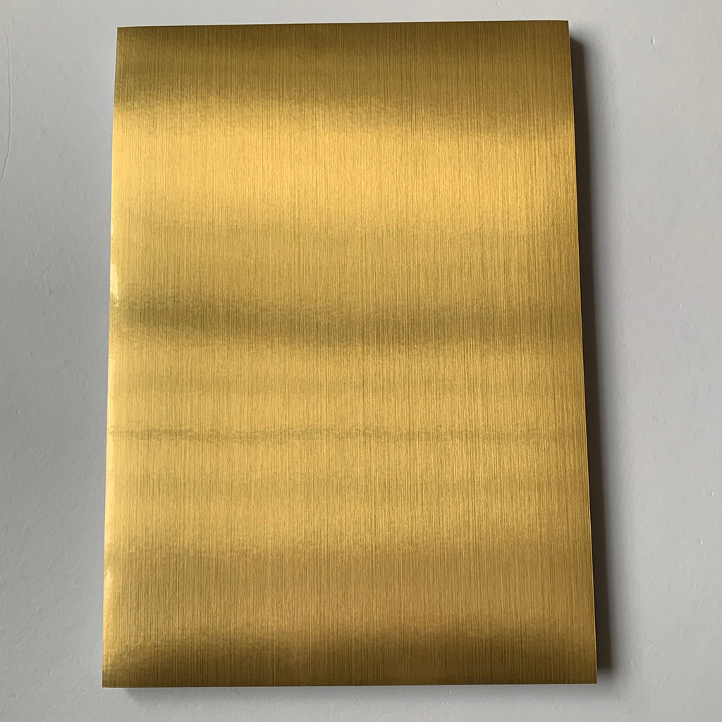 Jual Special Layer Coated A4 Brushed Gold PET Sticker Paper Tear ...