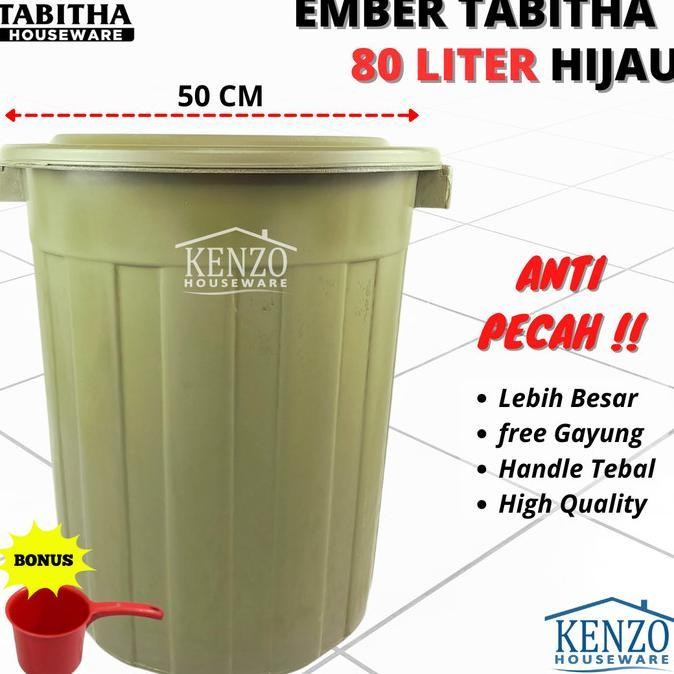 Jual Ember 80 Liter Plastik Warna HITAM / Gentong bak air EMBER Mandi ...
