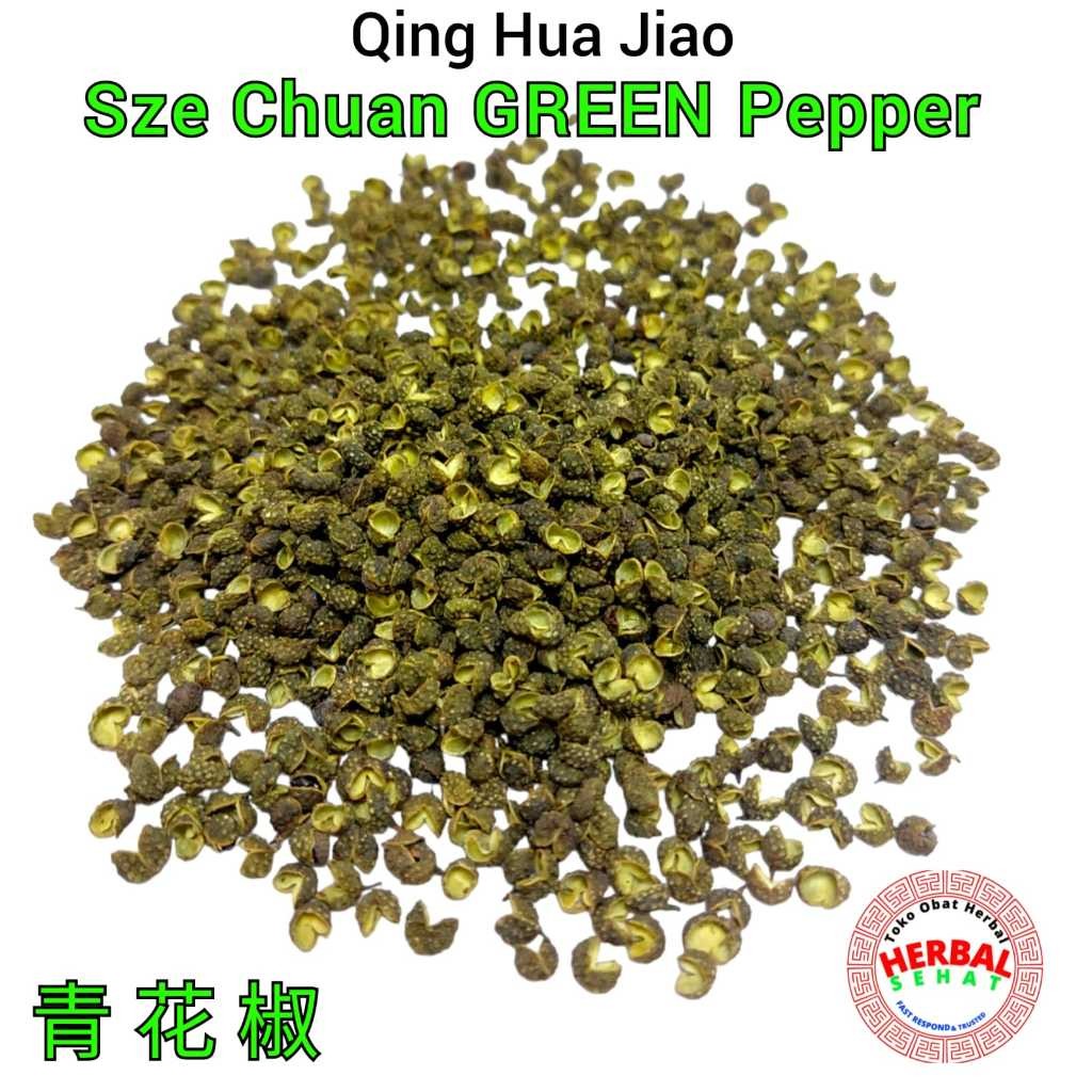 Jual 500 gram - Qing Hua Jiao Lada Hijau SzeChuan Green Pepper Mala ...