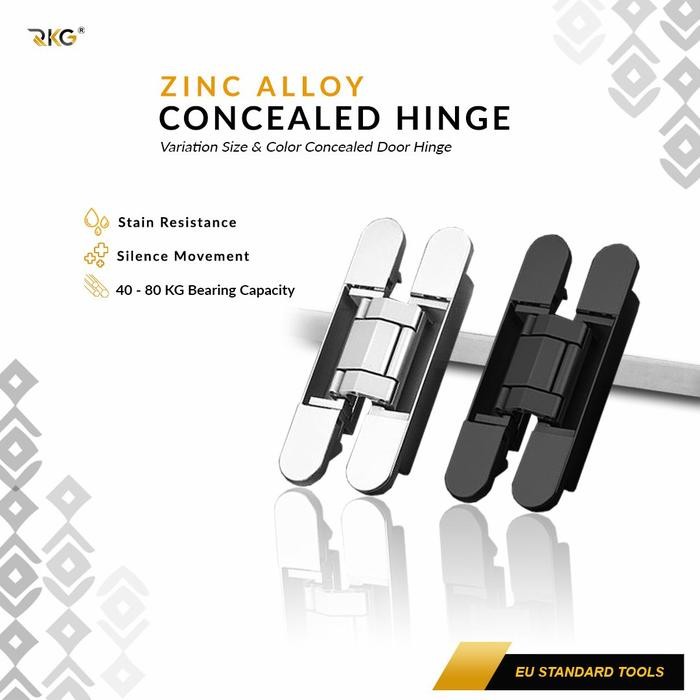 Jual Engsel Tanam Pintu Invisible Concealed Hinge (Per Pasang) | Shopee ...