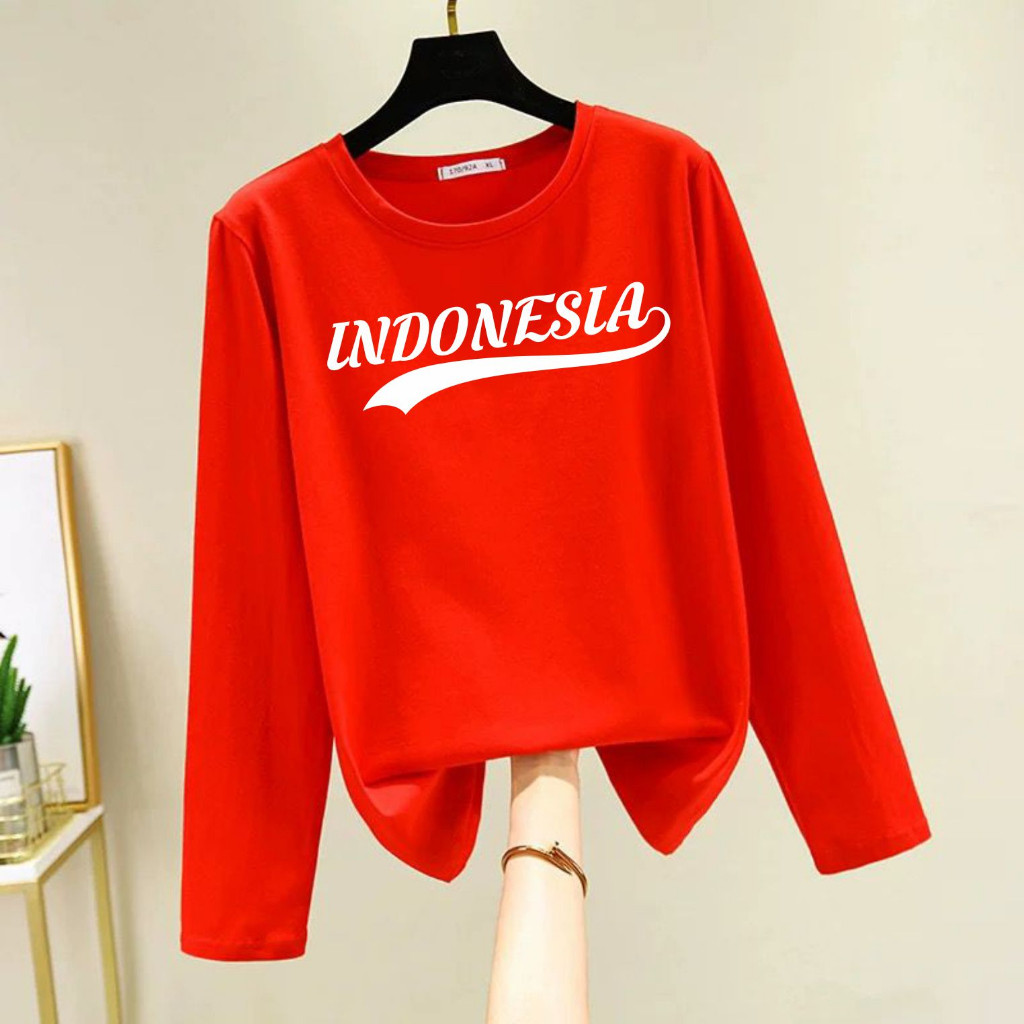 Jual 80Th Tshert Jaos Perempuan Kaos Indoneseia Merput Merdeka Logo ...