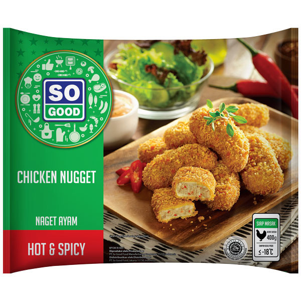 Jual SO-GOOD FC NUGGET HOT SPICY 400 G | Shopee Indonesia