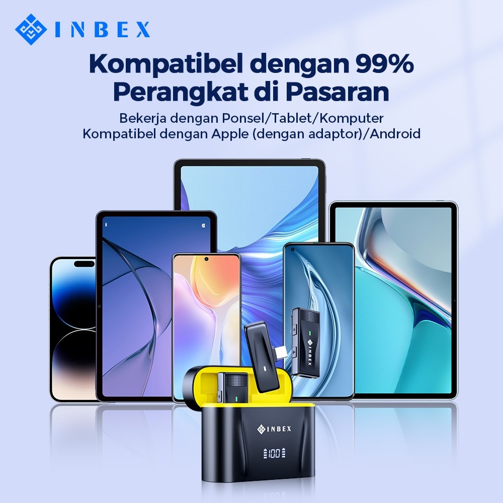 Jual RB2233 [Ship in 24h] INBEX IM4 Mikrofon Wireless Clip-on Dual ...