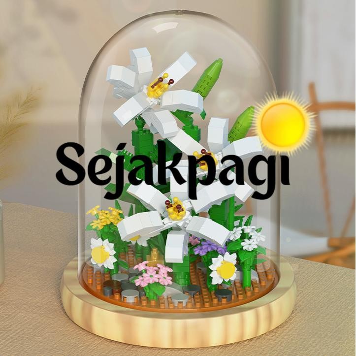 Jual Sejakpagi YKO Mainan Balok Susun Bunga Lily Flower Dome LEGO 594 ...